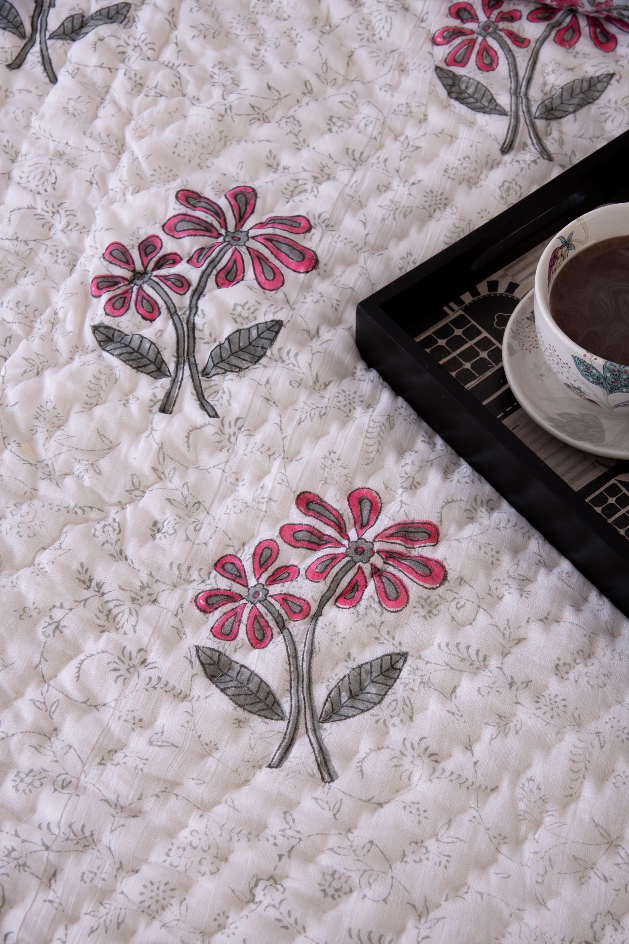 Handmade Indian Cotton Block print Jaipuri Razai Ouilt online -Lushfab ...